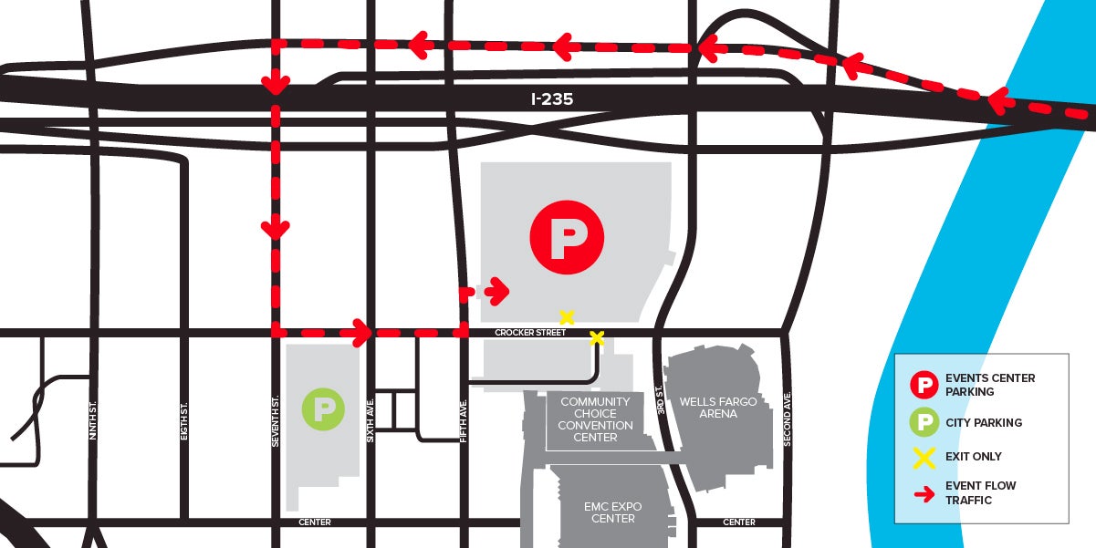 Directions / Parking | Iowa Events Center